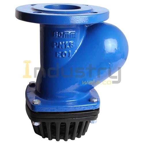 Cast Iron Foot Valve Ball Type Flange End PN10 - Industrywala